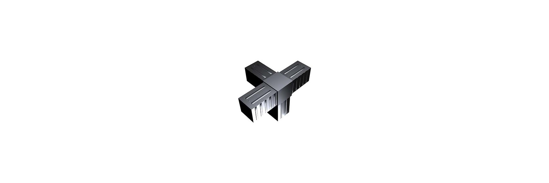 SV40 Steckverbinder für 40 x 40 mm Rohre